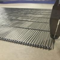 China 304 316 Metal Stainless Steel Mesh Flat Flex Conveyor Belt for Oven Freezer Dryer Furnace food processing for sale