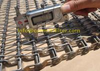 China Sus 304 Spiral Wire Stainless steel Conveyor Chain Belt for Frozen Bakery Cooling Washing Bread Baking for sale