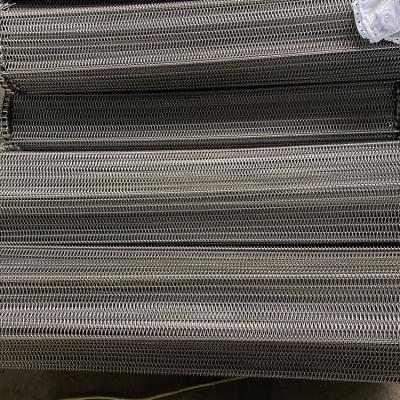 China Instant Freezer 304ss 316ss Balanced Weave Conveyor Belts for sale