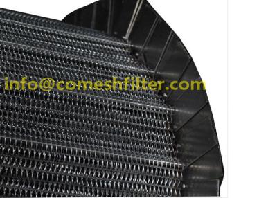China sus 304 Stainless Steel Spiral Cooling Balance Weave Wire Mesh Conveyor Belt for tunnel oven baking for sale