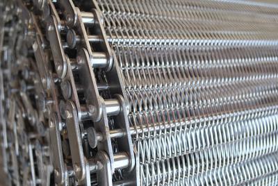 China Woven Balanced Stainless Steel Mesh Conveyor Belt for sale