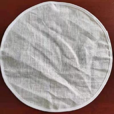 China 1mm Hole Size FDA Cotton Filter Mesh Round Pad for sale