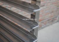 China 201 Grade FDA 1.5mm Stainless Steel Rack Trolley For Rotary Oven for sale