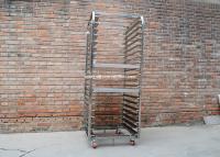 China 20 Tiers Aluminum Ss304 Perforated Tray Rack Trolley for sale