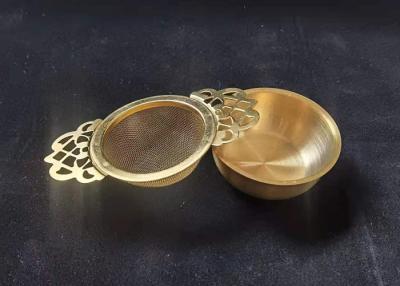 China Fine Mesh SUS 304 Metal Tea Strainer Food Grade Mirror Polishing for sale