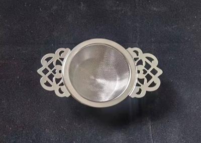 China Lace Handle 304 Stainless Steel Tea Coffee Strainer Logo Customized for sale