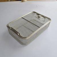 China Stainless Steel Silver Wire Mesh Tray Sterilizing Corrosion Resistant for sale