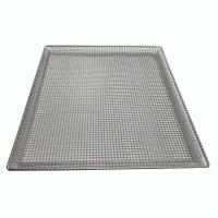 China 304 Grade Stainless Steel Crimped FDA Wire Mesh Tray for sale