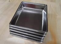 China 30*20*2.5cm Corrosion Resistance Stainless Steel Drying Tray for sale