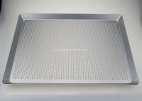 China 400x300mm Aluminum Perforated Baguette Tray For Oven for sale
