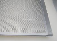 China 400x300mm Aluminum Perforated Baguette Tray For Oven for sale