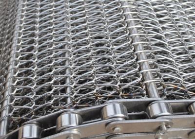 China Chain Driven Herb Dryer Fda Ss Wire Mesh Conveyor Belt W0.8m for sale