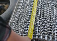 China Food Grade 304 Stainless Steel Spiral Mesh Belt 4m Width for sale