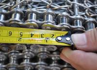 China Food Grade 304 Stainless Steel Spiral Mesh Belt 4m Width for sale