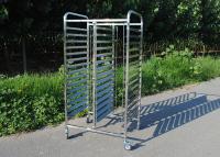 China Fast Food 0.7mm Ss304 Bakery Trolley With Trays for sale