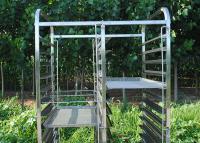 China Kitchen Equipment 0.5mm FDA Stainless Steel Rack Trolley for sale