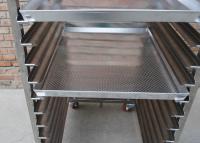 China 0.8mm Aluminum Metal Baking Tray Perforated Drying Pans With Round Holes for sale
