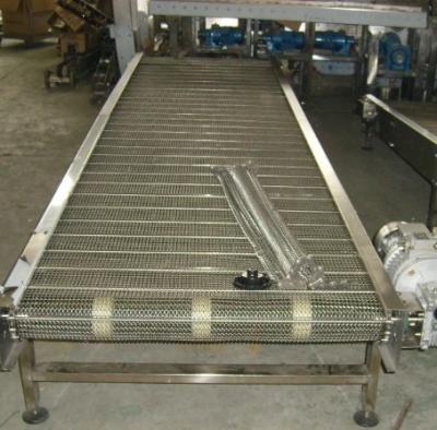 China 25.4mm Pitch 304 SGS Steel Mesh Conveyor Belt With Chain Link for sale