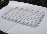 China Customized 304 Stainless Steel 30mm Holes Wire Mesh Tray 60cm X 40cm for sale