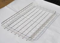 China Customized 304 Stainless Steel 30mm Holes Wire Mesh Tray 60cm X 40cm for sale