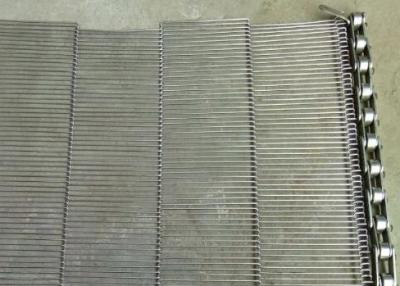 China Flat Flex Chocolate Chain Mesh Conveyor Belt Non Toxic for sale