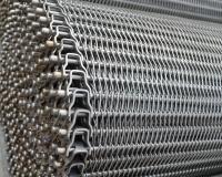 China Flat Zinc Plating Wire Mesh Conveyor Belt Carbon Steel for sale