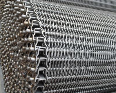 China Flat Zinc Plating Wire Mesh Conveyor Belt Carbon Steel for sale