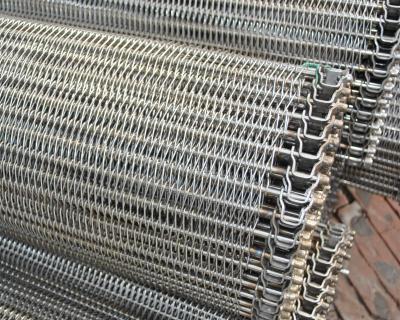 China Spiral Freezer Drying FDA Chain Link Conveyor Belt for sale