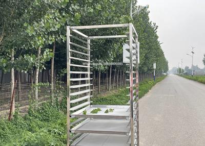 China 201 Stainless Steel Rack Trolley For 60 X 40cm Food Bakery Baking Oven Trays for sale