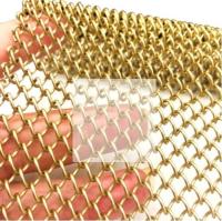 China Carbon Steel 3*3mm Decorative Wire Mesh For Wall Panels And Suspended Ceiling for sale