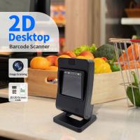 China ODM Platform Barcode Scanner QR Code Desktop Bar Code Reader for Supermarket Store Auto Sense Data Matrix Reader for sale