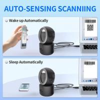 China RiCODE 2024 New 2D QR Code Barcode Scanner Desktop Handsfree Table Top Code Reader With Ultra High Performance for sale