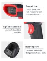 China Wholesale commercial 2022 white led 2d wireless barcode scanner with cradle for sale for sale