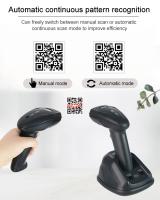 China High Performance Wireless Barcode Scanner 1D 2D Barcode Reader Handheld Bar Code Scanner for sale