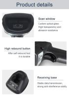China High Performance Wireless Barcode Scanner 1D 2D Barcode Reader Handheld Bar Code Scanner for sale