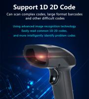 China Handheld DS2278 Similar Cordless Screen 1D 2D  Barcode Scanner 1D Laser USB Barcode Scanner for Supermarket for sale
