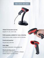 China Classic Model Lector Codigo Barras  AK18H High Scan Speed 2d Handheld Barcode Scanner for Supermarket for sale