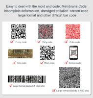 China Handheld Wired 1D 2D QR Bar Code Scanner IP52 protection Good Price Barcode Scanner Gun Fast Reading for sale