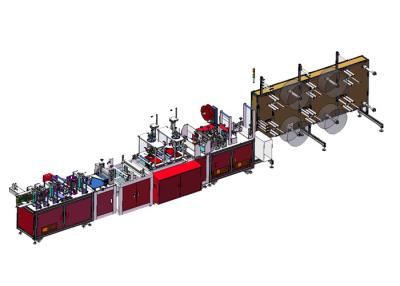 China 5 Layer N95 Surgical Mask Making Machine 35-40 pcs/min 15KW Industrial Production Equipment for sale