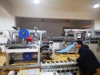 China 15KW Folding N95 Face Mask Making Machine with 40-60 pcs/min Capacity and 4400×1000×1600 mm Dimensions for sale