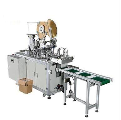 China Fish Type Antiviral Face Mask Making Machine 100-120 PCS/Min with 175×95mm Mask Size and 6.5-8.5KW Power for sale