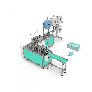 China 8.7KW Full Automatic Disposable Earloop Mask Machine 80-120pcs/min 6500mm Production Line for sale
