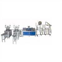 China AC220V 8.7KW Earloop Mask Machine | 100-120 PCS/Min Production | Aluminum Frame Medical Mask Equipment for sale