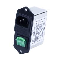 China 3 In 1 Power Entry Module Filter Solder Lug Terminal IEC Inlet Emi Filter YB11C3-6A-Q(R) for sale