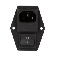 China Medical Equipment Double Fuse Emi Power Filter High Efficiency IEC Inlet Power Line Filter for sale