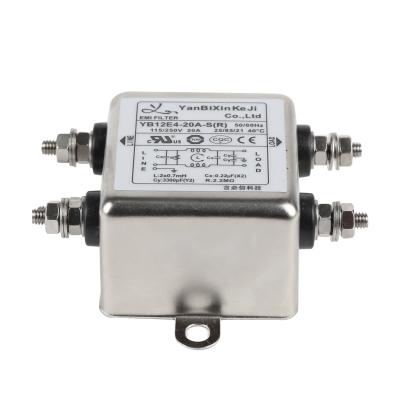 China M4 Screw Terminal Single Phase Filter 150KHz-30MHz One-Stage EMI Filter for sale