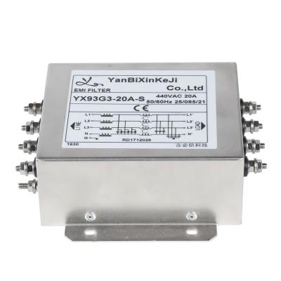 China 3 Phase 4 Wire EMI Filter 380V/520V for sale