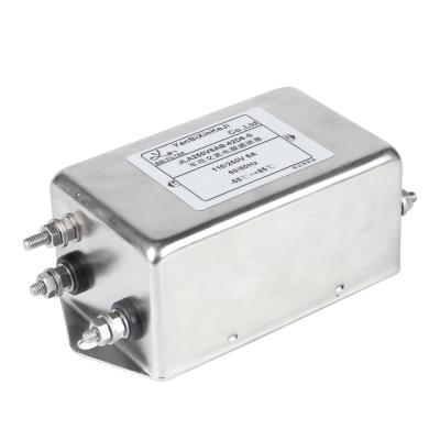 China Single Phase EMI Filter  RFI Noise Filter M4 Screw Output 250V Power Line Filter for sale