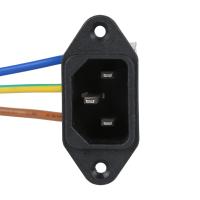 China Yanbixin IEC Inlet Filter 1A-10A Wire Terminal Power Line Filter YB11A7-6A-W Filter for sale