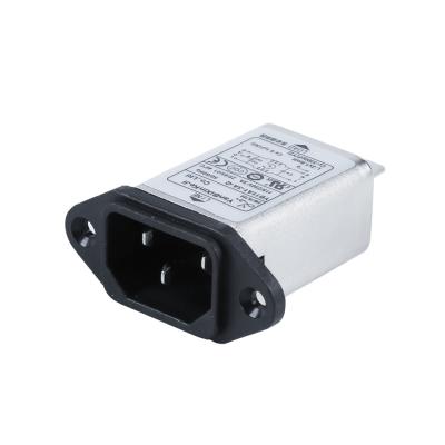 China Multi-Function EMI Inlet Filters 110V/250V 3A Low Leakage Current Socket IEC Noise Filter for sale